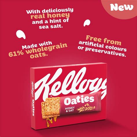 Kelloggs Oaties Honey And Oat Cereal Bar Ocado