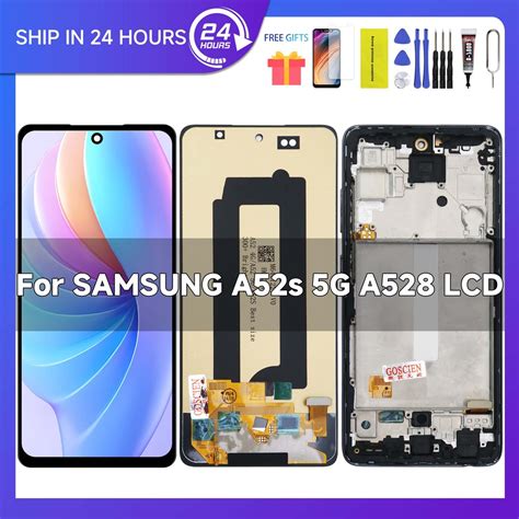 Tft Amoled A52s Display For Samsung Galaxy A52s 5g A528 Sm A528b A528m A528n Lcd Touch Screen