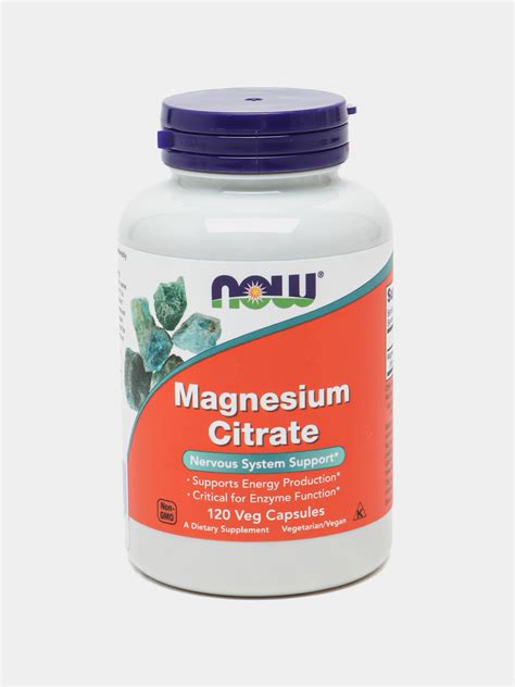 Магний Magnesium Citrate, 200 мг, 100 таблеток купить по низким ценам в ...