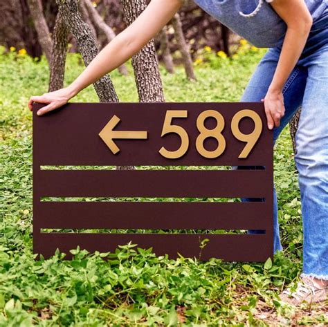 Riverside Yard Sign 6h Numbers 20x30 Rectangle Sign On Stakes Address Plaque Large Address
