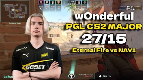 Cs2 Pov Navi W0ndeful 27 15 Vs Eternal Fire Mirage Pgl Cs2 Major