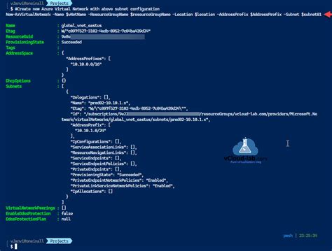 Create A Azure Virtual Network With Subnet Using Powershell Vgeek