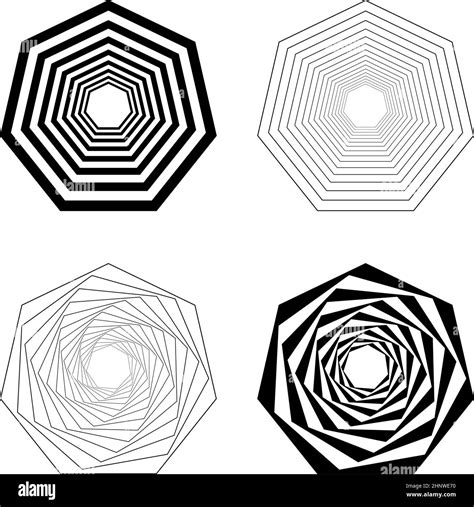 Op Art Geometric Element Shape Stock Vector Illustration Clip Art Graphics Stock Vector