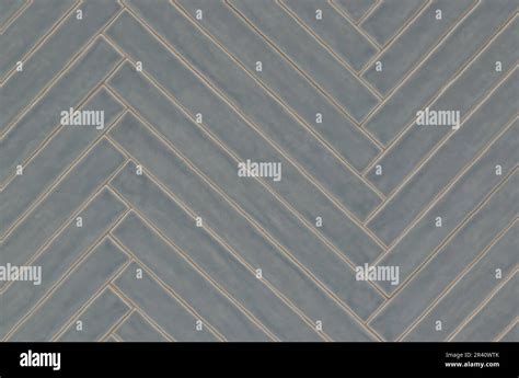 Long Blue Gray Tile Pattern With Light Glaze Finish Diagonal Pattern