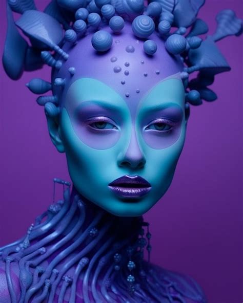 Premium Photo Fantasy Pink Makeup