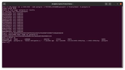 Docker Postgresql Container 생성하고 사용하기