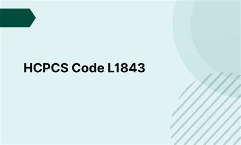Hcpcs Code L1843