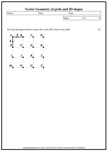 Vector Geometry Teaching Resources
