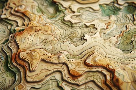 premium photo describe the practicality of a topographic map pat