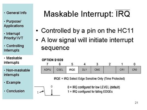 General Info Purpose Applications Interrupt Priority IVT Interrupts