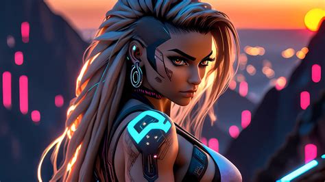Cyberpunk Desktop Wp Girl 5 By Flunex On Deviantart