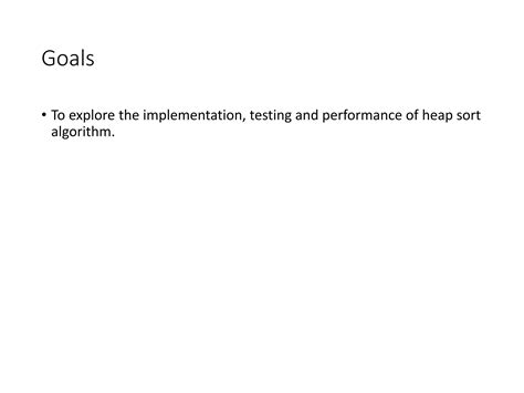 Heap Sort Heapify Method Build Max Heap Algorithm Ppt