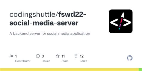 github codingshuttle fswd22 social media server a backend server for