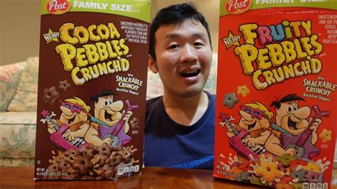 Trying New Fruity And Cocoa Pebbles Crunch'd Cereal Vlog - YouTube