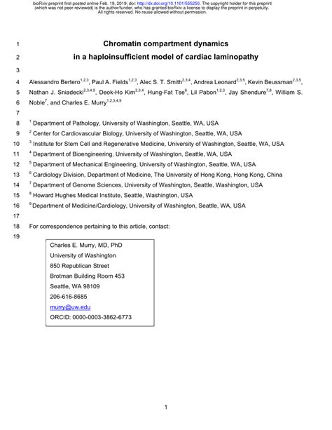 Pdf Chromatin Compartment Dynamics In A Haploinsufficient Model Of