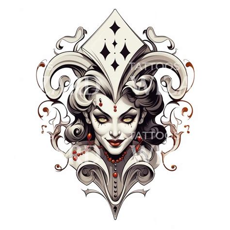 Old School Jester Tattoo Design Jester Tattoo Unique Tattoo Designs