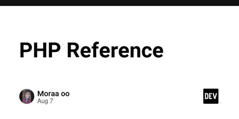 Php Reference Dev Community