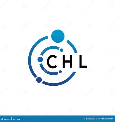 Chl Letter Logo Design On White Background Chl Creative Initials Letter Logo Concept Stock