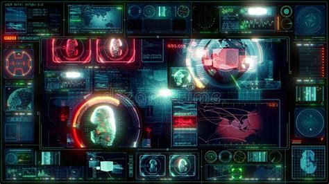 Technology Interface Computer Data Screen Gui Stock Video Video Of