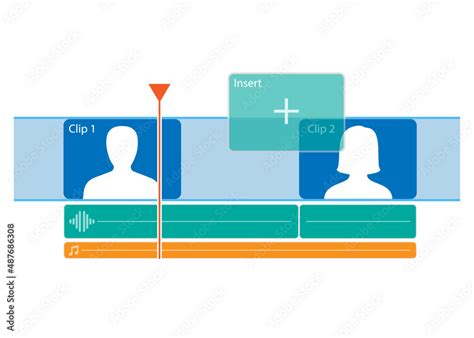 timeline video editing insert timeline window display for editor and