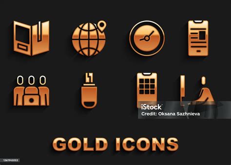 설정 Usb 플래시 드라이브 모바일온라인 책 랩톱에서 일하는 학생 휴대 전화 클래스 시계 열기 및 위치 지구 아이콘 벡터 Brand Name Smart Phone에 대한