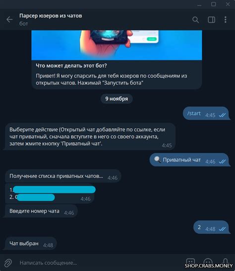 Скрипт бота парсера юзеров по сообщениям в чате Купить скрипт онлайн