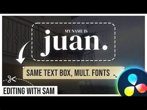 Multiple Text Styles in Same Text Box in DaVinci Resolve | Different Fonts and Size in Same Text ...
