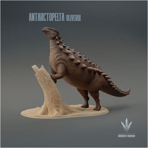 3d Printable Antarctopelta Oliveroi Climbing By Miniature Museum