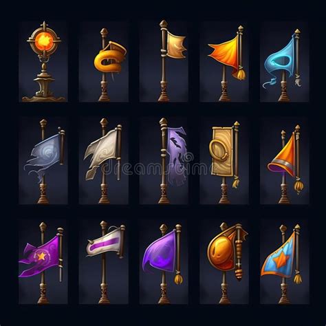 Shape Flag Pole Game Ai Generated Stock Image Image Of Pointer Waving 290906457