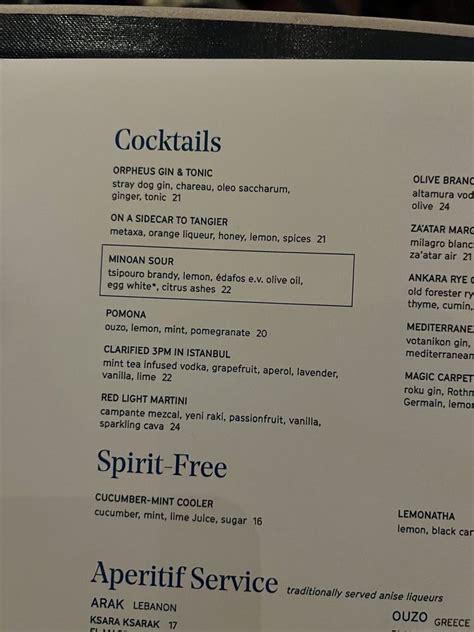 Zaytinya New York Menu Full Menu Update 2025