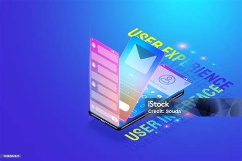 3d 아이소메트릭 모바일 앱 Ui Ux 디자인 일러스트레이션 사용자 인터페이스 생성 및 디자인 사용자 경험 및 애플리케이션 개발