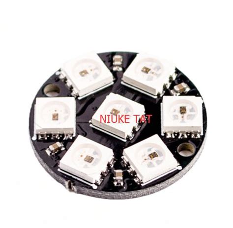 Cjmcu 7 Bits Ws2812 5050 Rgb Led Full Color Driving Lights Ring Lamp