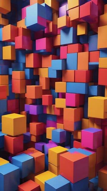 Premium Ai Image Random Rotation Rectangles Turning Geometrical