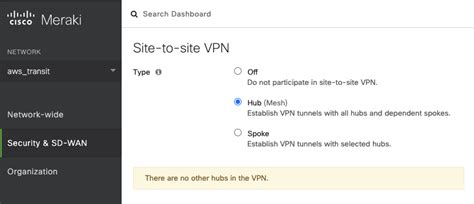 Aviatrix Bgp Over Lan With Cisco Meraki In Aws Documentation