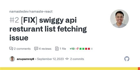 [fix] Swiggy Api Resturant List Fetching Issue By Anupamroy8 · Pull