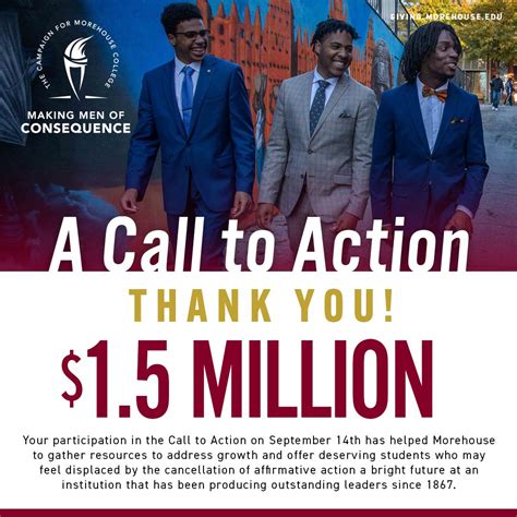 Nearly 1 5 Million Was Raised For Morehouse College In A Special Day Of Philanthropy This Month