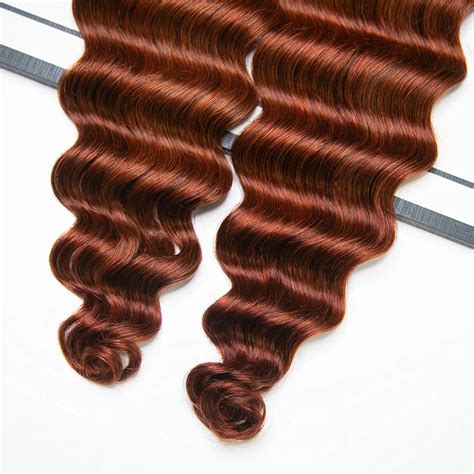 Ywigs Copper Deep Wave Crochet Hair Natural Style