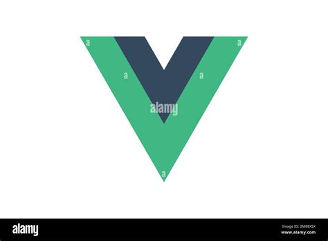 Vue Js Logo White Background Stock Photo Alamy