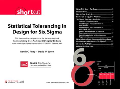 Statistical Tolerancing In Design For Six Sigma Digital Short Cut