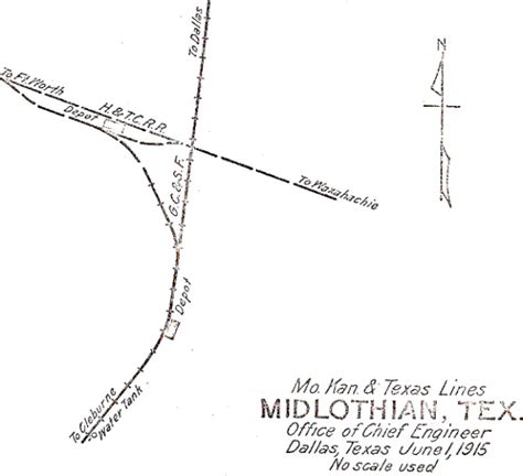 Texas Railroad History Tower Midlothian