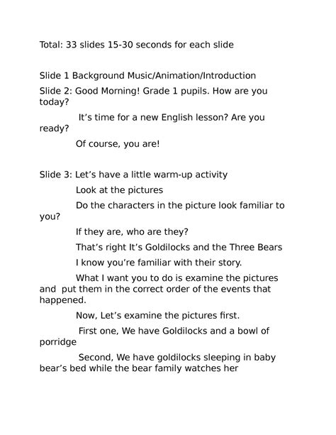 Script Total 33 Slides 15 30 Seconds For Each Slide Slide 1 Background Studocu