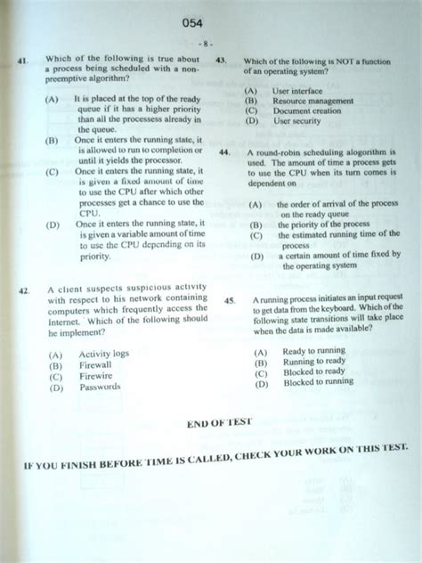 Cape Computer Science Unit 2 Paper 1 Batch2