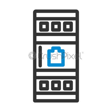 Server Rack Icon Stock Vector Crushpixel