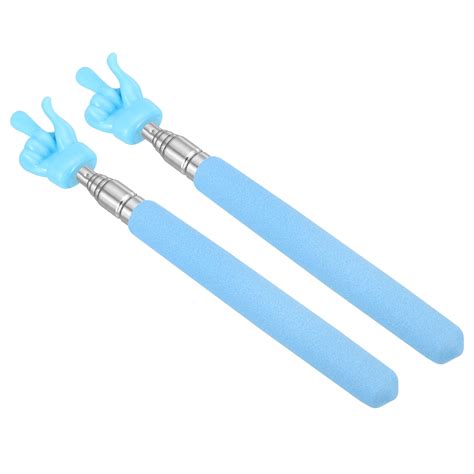 Uxcell Telescopic Teachers Pointer Stick 2 Pcs Classroom Hand Finger Pointer Blue