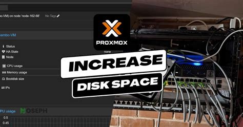 manage disk space for lxc containers and vms in proxmox ve