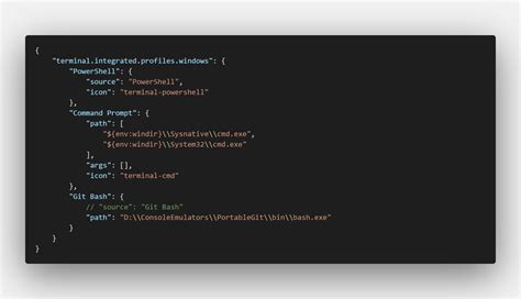 Git Bash Is Not Visible When Try To Select Default Terminal Profile