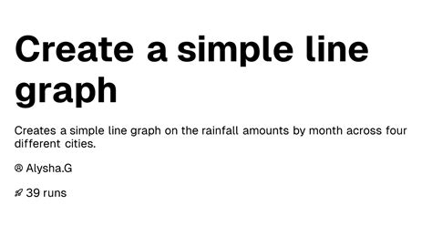 create a simple line graph julius workflow