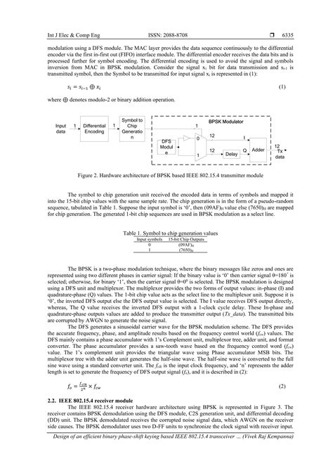design of an efficient binary phase shift keying based ieee 802 15 4
