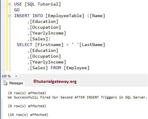 Instead Of Insert Triggers In Sql Server Example Sql Sql Server Sql