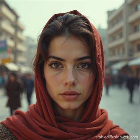 Portrait Of Young Iranian Woman In 1970s Tehran Stable Diffusion Online